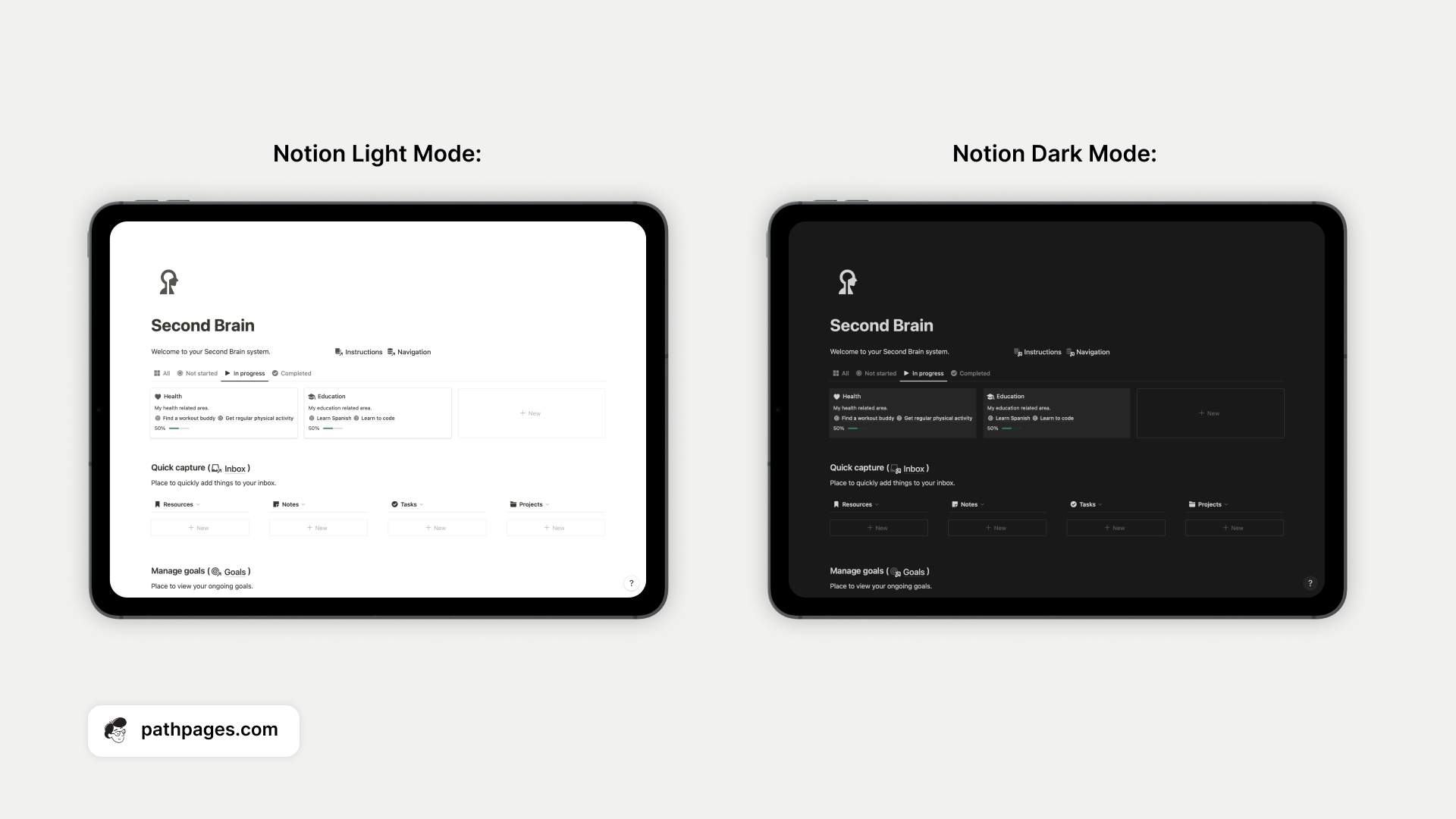 How to Switch to Notion Light Mode - 5 Easy Steps | PathPages